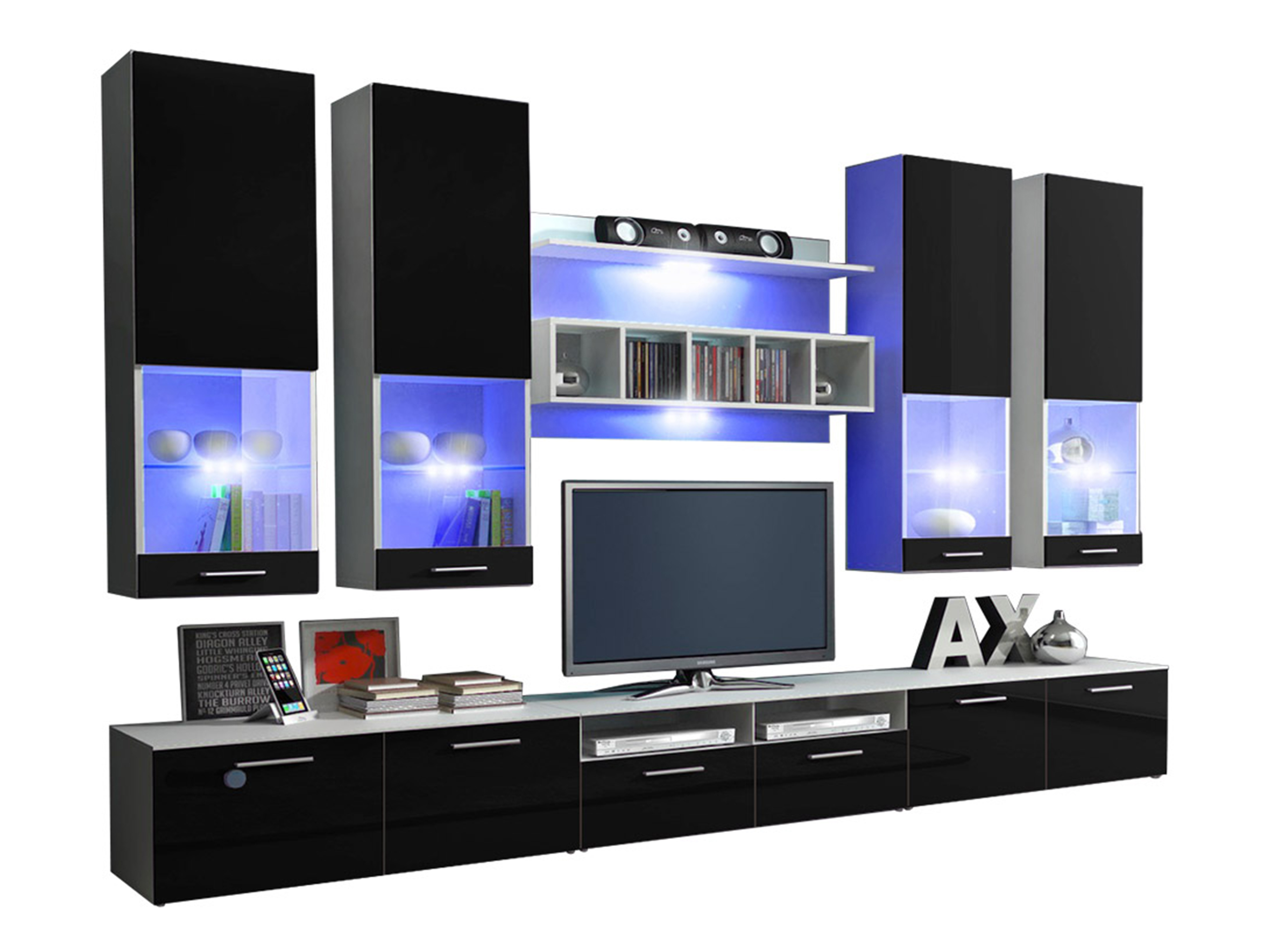 MEBLOŚCIANKA Arkol II - meble do salonu - Zestaw (5902928083347) • Cena ...