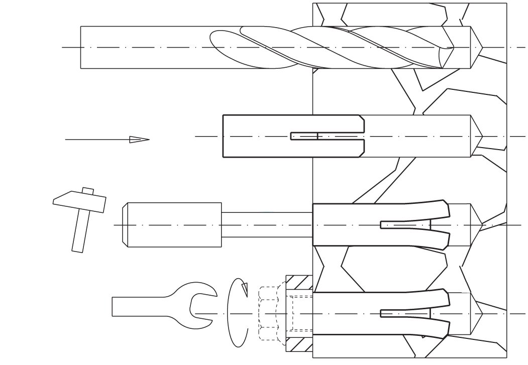 TULEJA ROZPOROWA KOTWA WBIJANA STALOWA M8 100szt 6942780965 - Allegro.pl