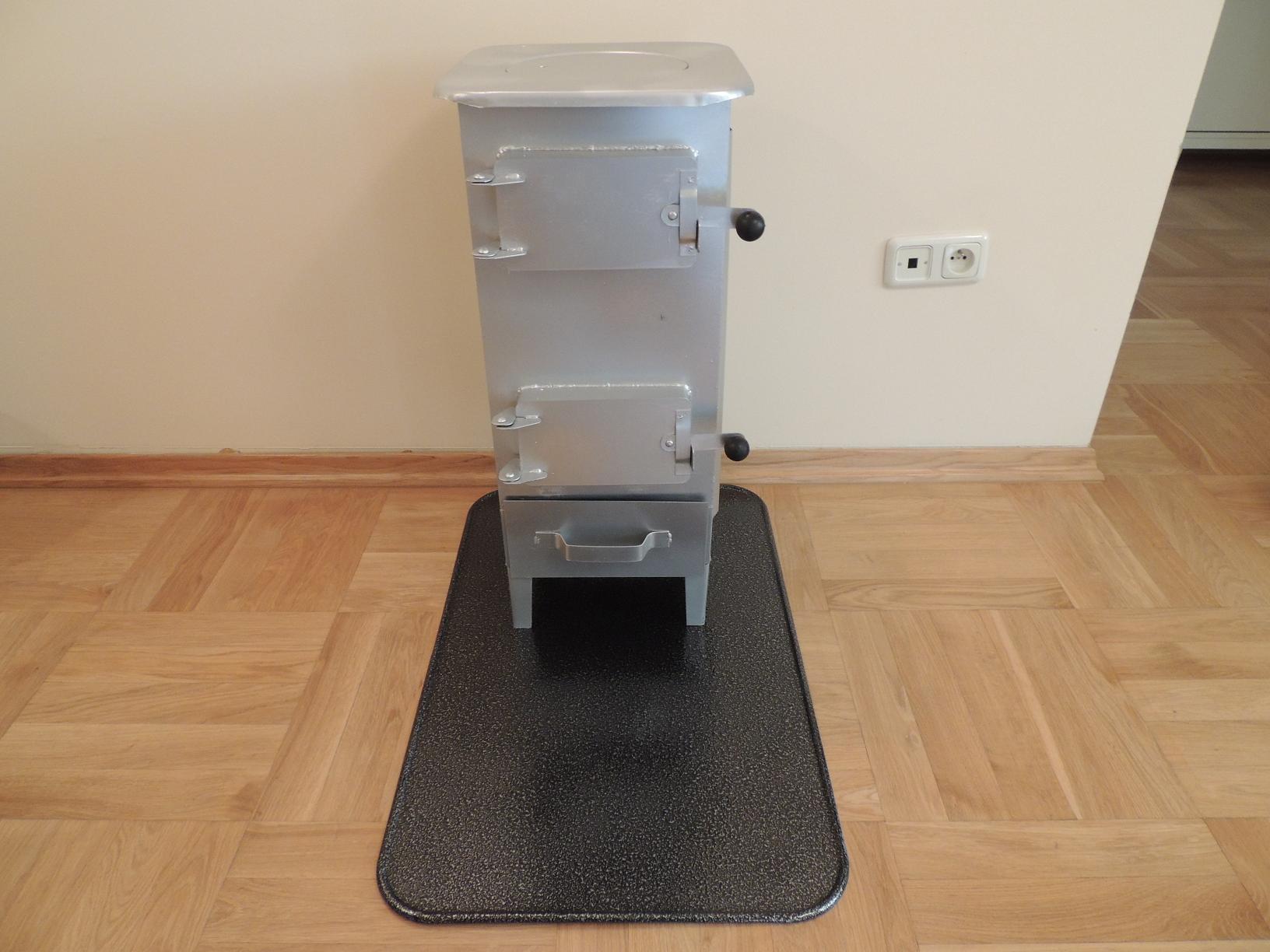 BLACHA POD PIEC KOMINEK KOZĘ 50x80CM STARE SREBRO 5741548509 - Allegro.pl