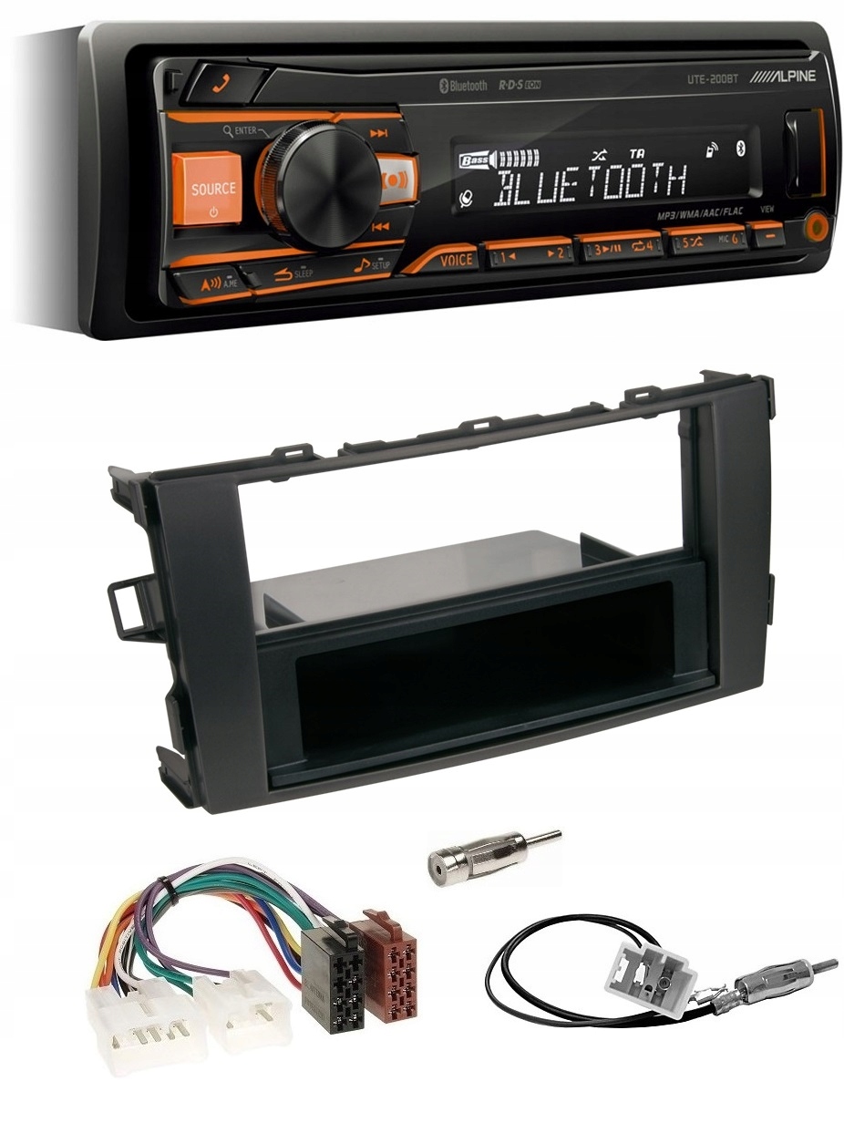 ALPINE UTE-200BT RADIO CD Bluetooth TOYOTA AURIS - Sklep, Opinie, Cena ...