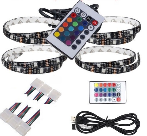 TAŚMA LED RGB 5V USB OSWIETLENIE TV PILOT 3 M IP65 • Cena, Opinie ...