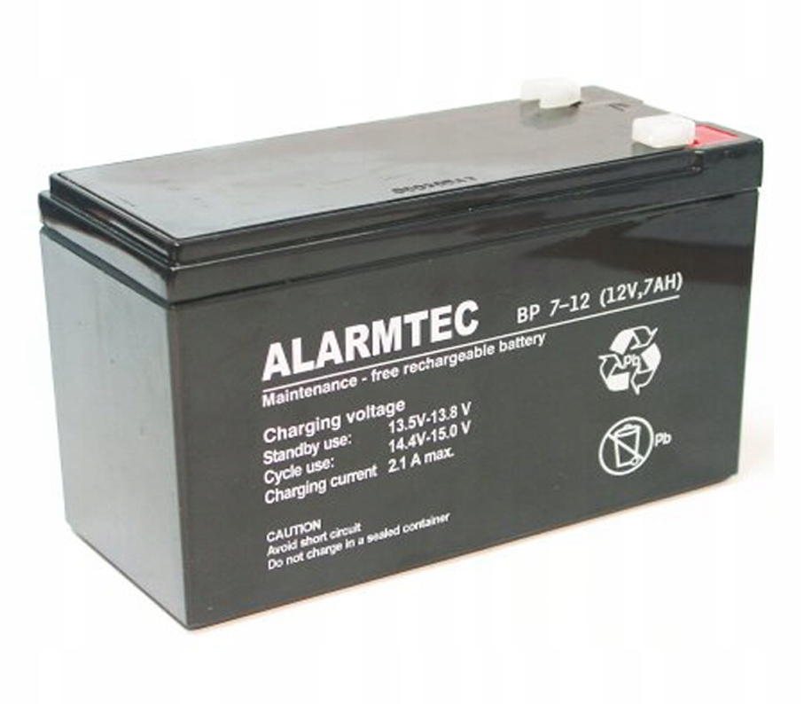 AKUMULATOR ALARMTEC 7Ah 12V DO UPS ALARM KASY - Sklep, Opinie, Cena w Allegro