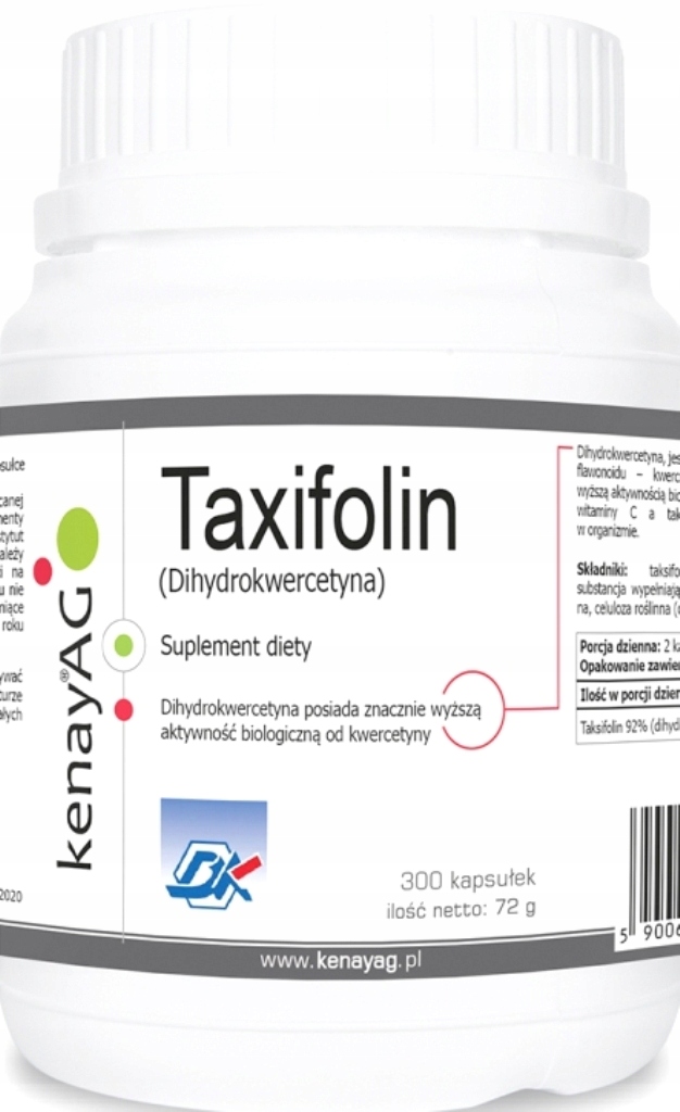 TAXIFOLIN 92% (DIHYDROKVERCETIN) 50 MG 300 KAPSLÍ za 2619 Kč - Allegro