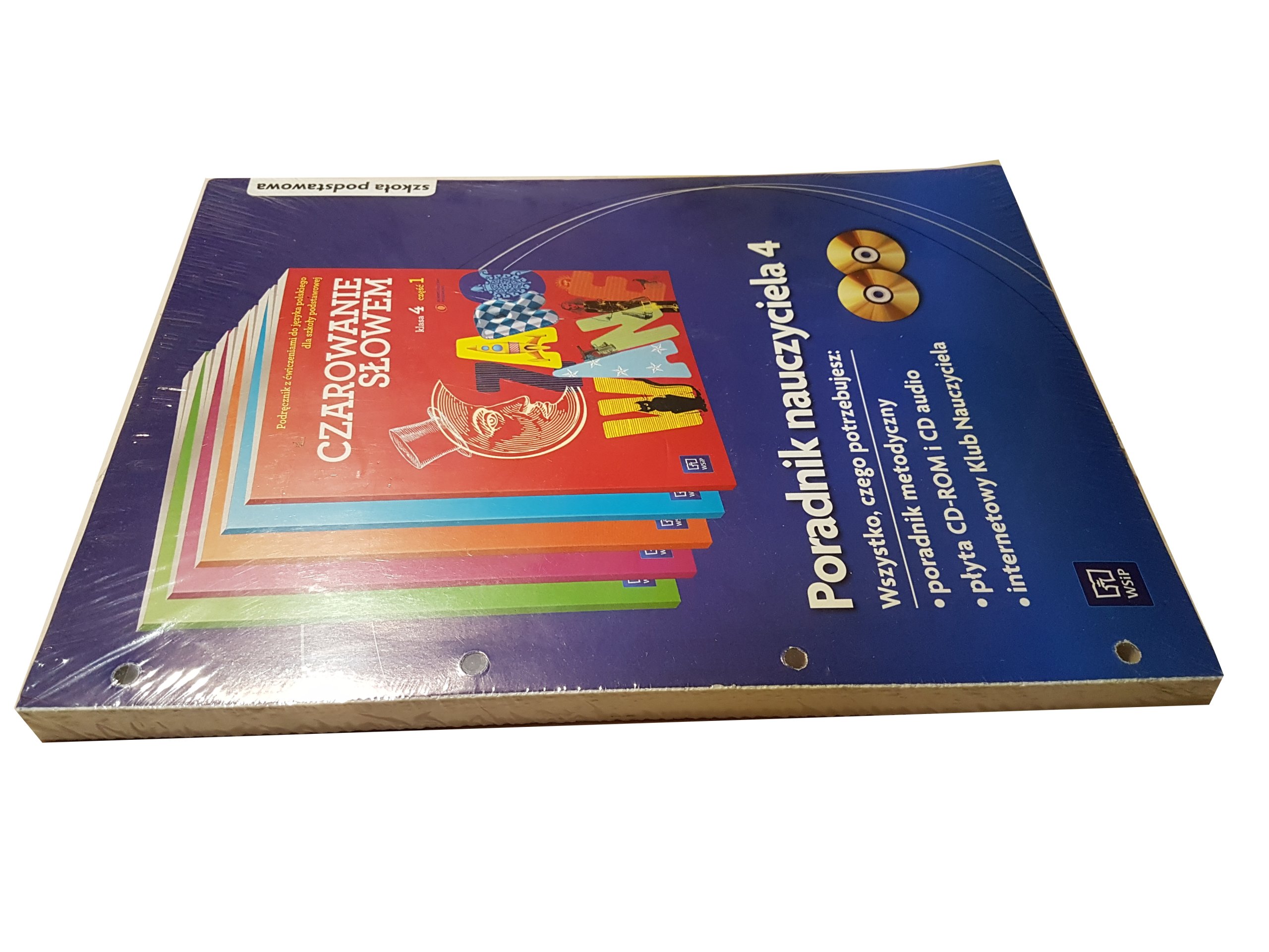 CZAROWANIE SŁOWEM 4 SPRAWDZIANY + 2 CD KOMPLET język polski WSIP ZBIOR ...