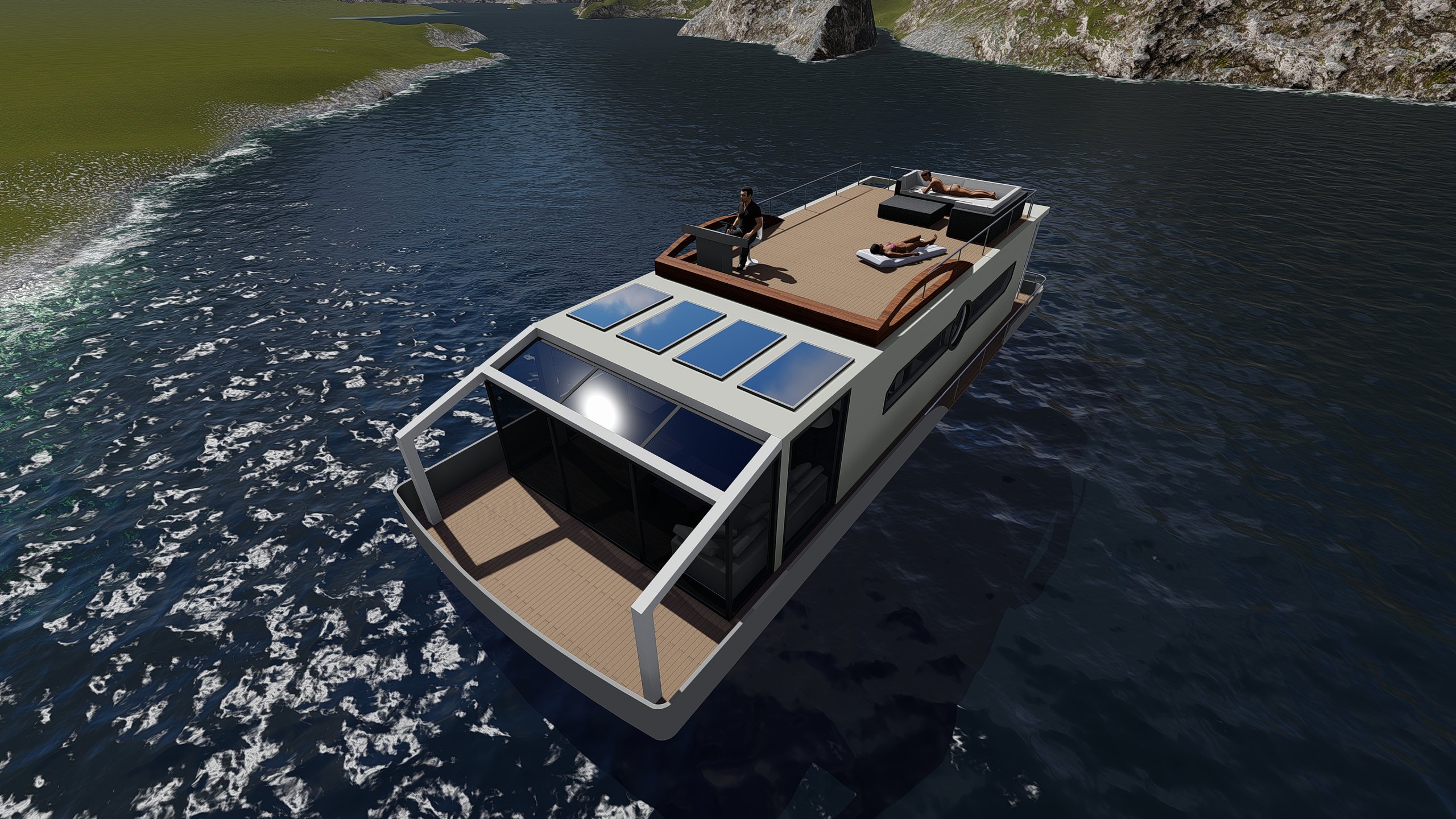 FLOHOME Colberg 50 - Luksusowy Houseboat morski - 7226311386 ...