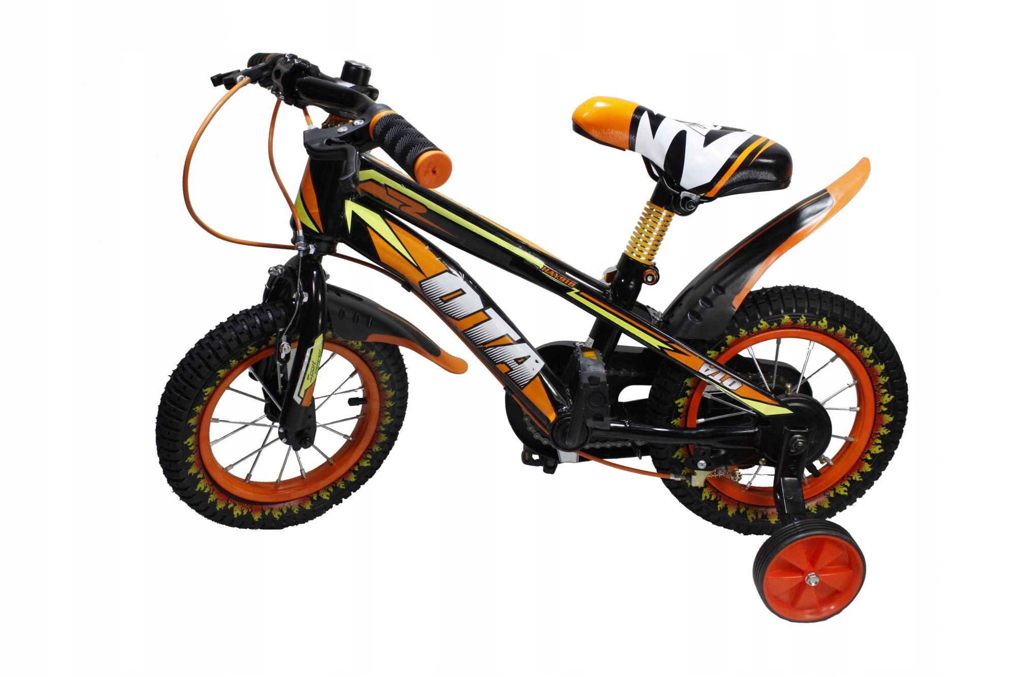 Rower BMX dziecięcy 12 cali Pomarańczowy HIT - 7482550966 - oficjalne ...