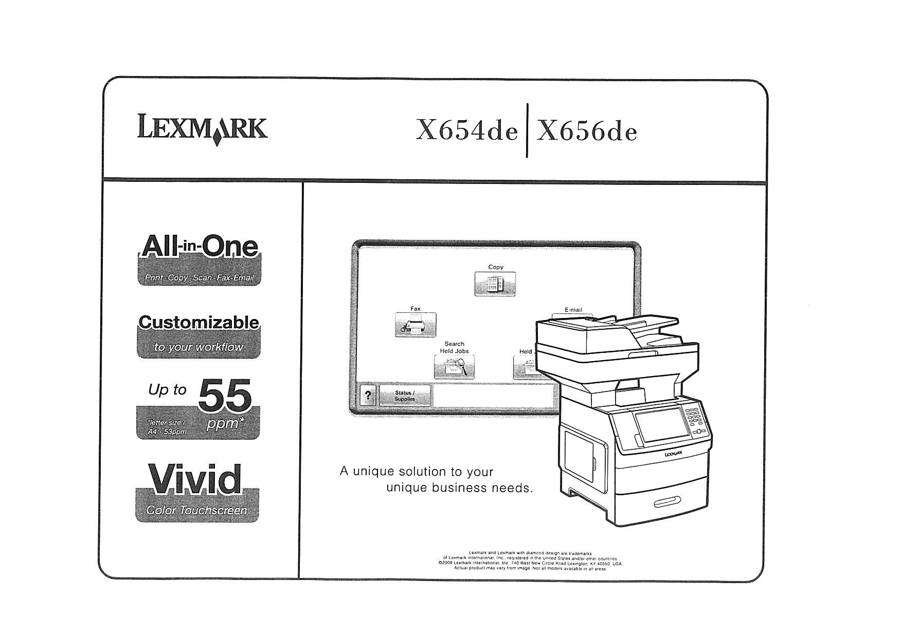 Wielofunkcyjny Lexmark X656dte 53str/min USB ADF - 7171184939 ...