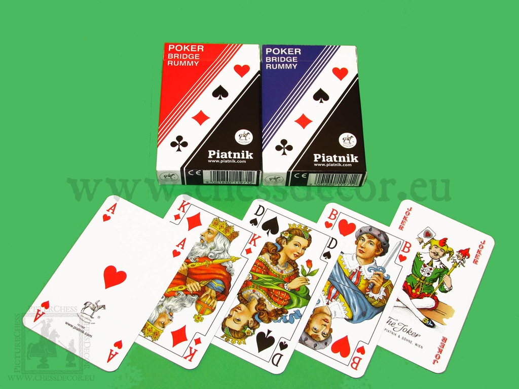 LIŚCIE DĘBU w pudełku BRYDŻ karty do gry PIATNIK - 6672386299 - oficjalne archiwum Allegro