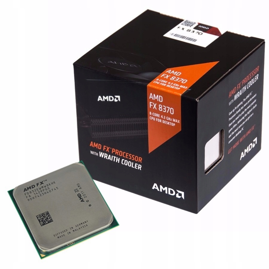 AMD FX-8370 4.3GHZ TURBO BOX Wraith Cooler AM3+ - 7641253339 ...