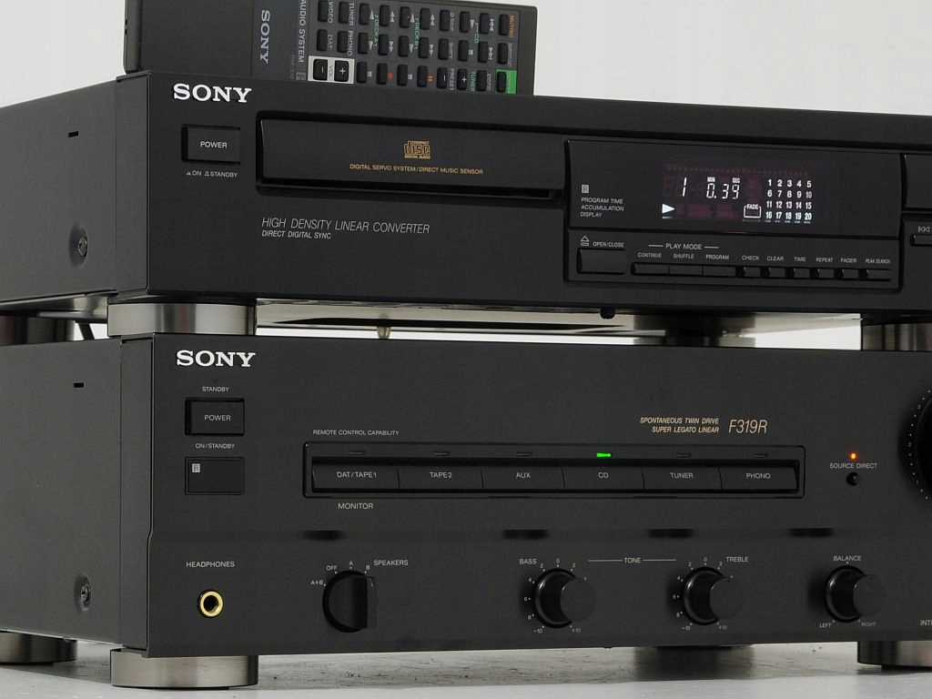 SONY TA-F319R CDP-397 ZESTAW STEREO Z PILOTEM ! - 7680917396 ...