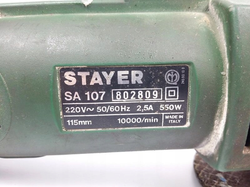 SZLIFIERKA STAYER SA 107 115MM 550W - 7432915373 - oficjalne archiwum ...