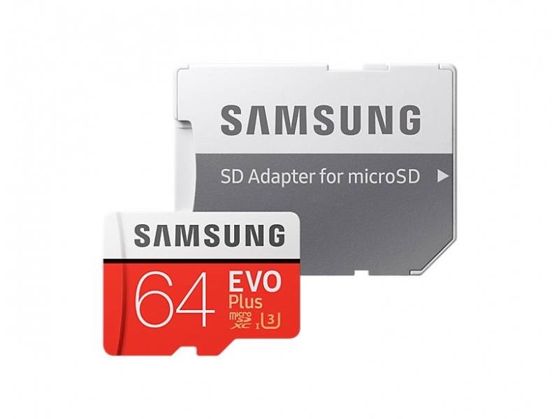 Samsung Evo Plus micro 64GB SDXC UHS-I U3 100Mb/s - 7307291036 ...