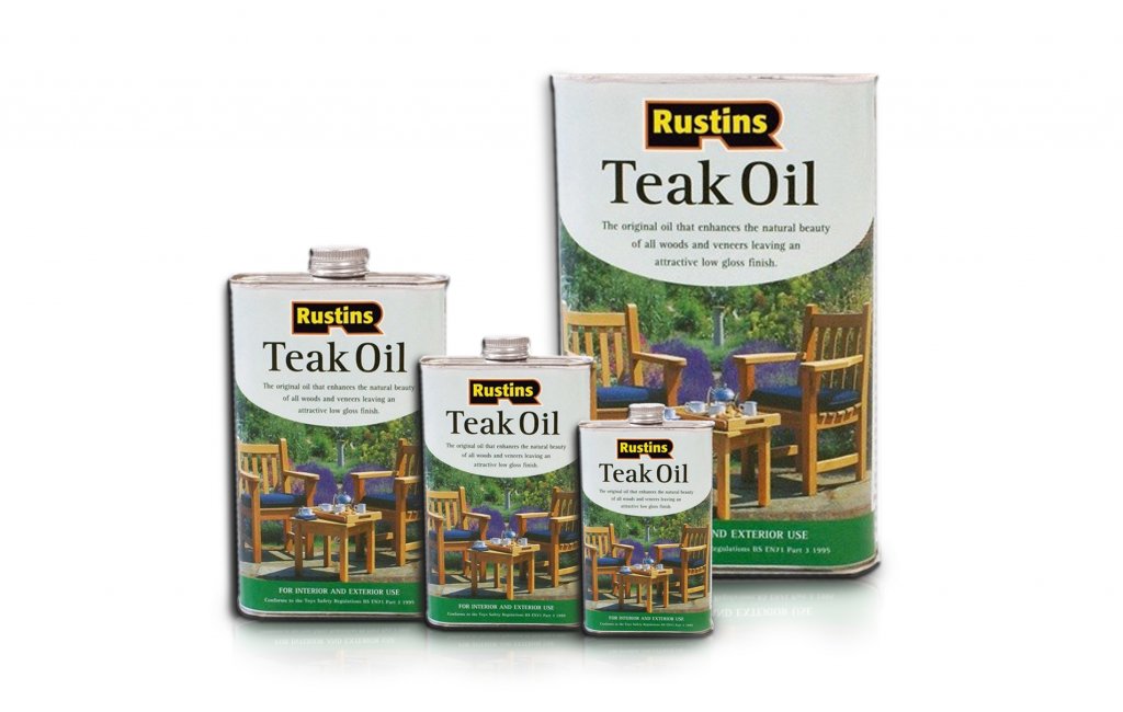 Rustins Teak Oil - 250ml. - Olej tekowy do wew/zew - 7333933506 ...