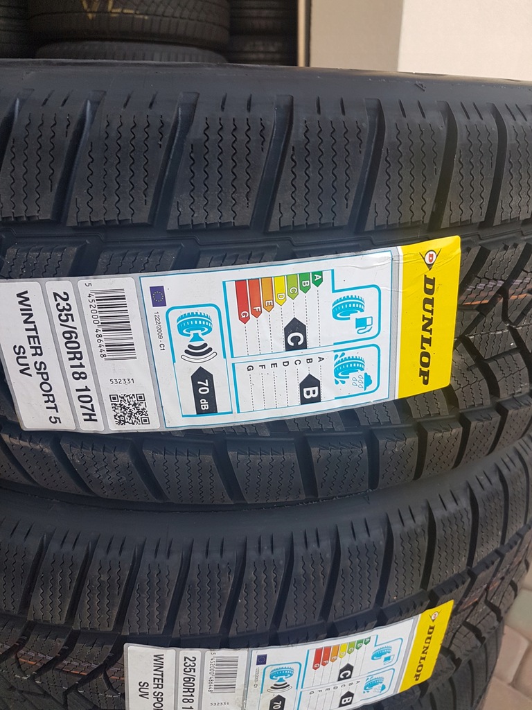 OPONA 235/60R18 107H M+S DUNLOP WINTER SPORT 5 SUV - 7528808065 - oficjalne archiwum Allegro