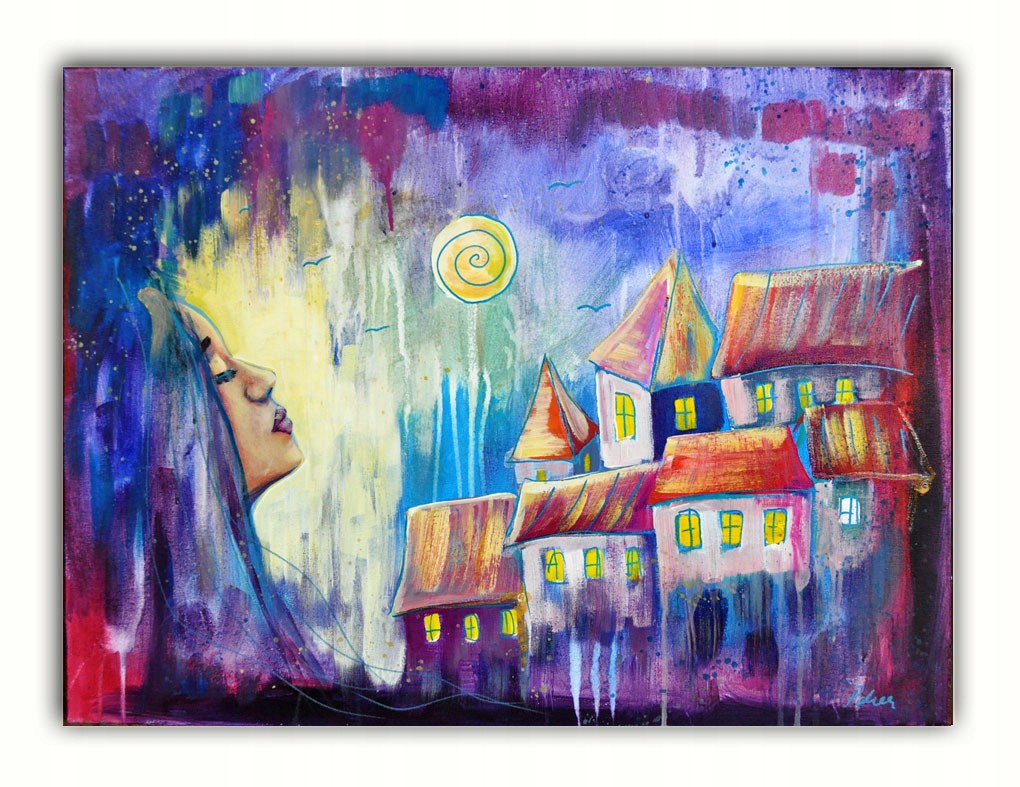 SEN - PIĘKNY OBRAZ 70/50CM EKSPRESJA - 7409914104 - oficjalne archiwum ...