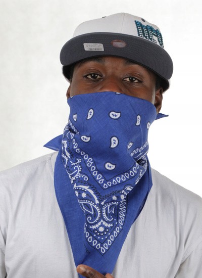 Chusta bandana Royal Blue niebieska Crips gangsta - 7428069434 ...