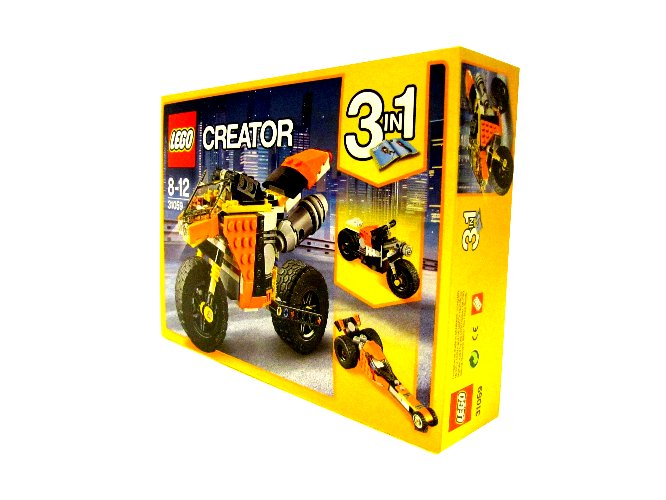 KLOCKI LEGO CREATOR 3w1 MOTOCYKL DRAGSTER motor - 6880169245 ...