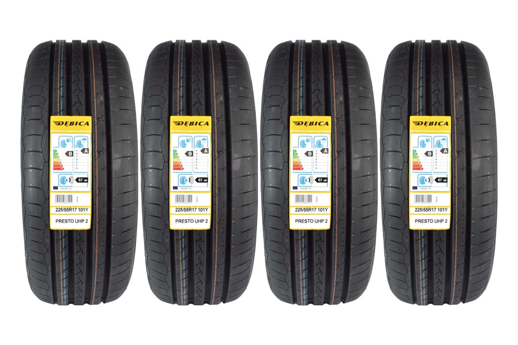 4 NOWE OPONY 225/55R17 DĘBICA Presto UHP 2 - 7147499641 - oficjalne archiwum Allegro
