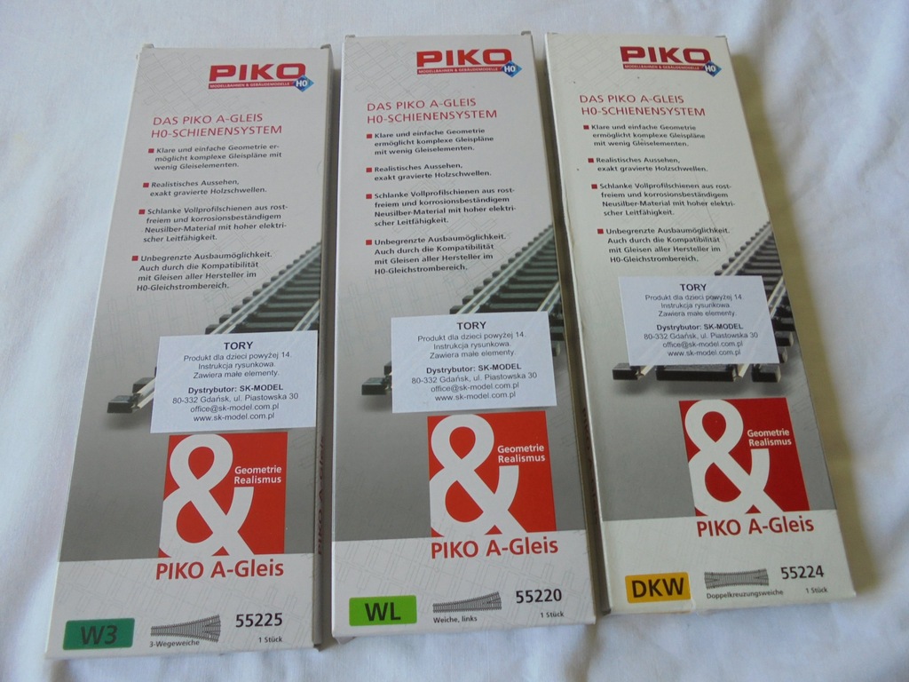 Zestaw zwrotnic Piko A-GLAIS w skali H0 od 1 zł - 7322350443 - oficjalne archiwum Allegro