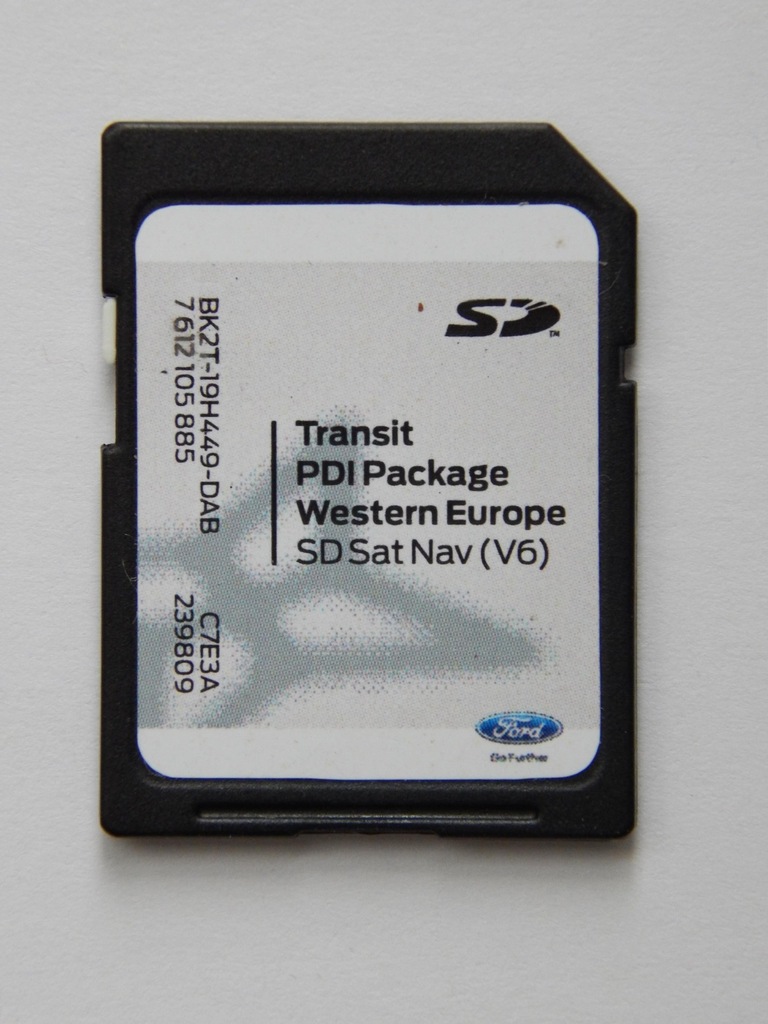 Karta do nawigacji FORD Transit PDI Package V6 - 7229777940 - oficjalne ...