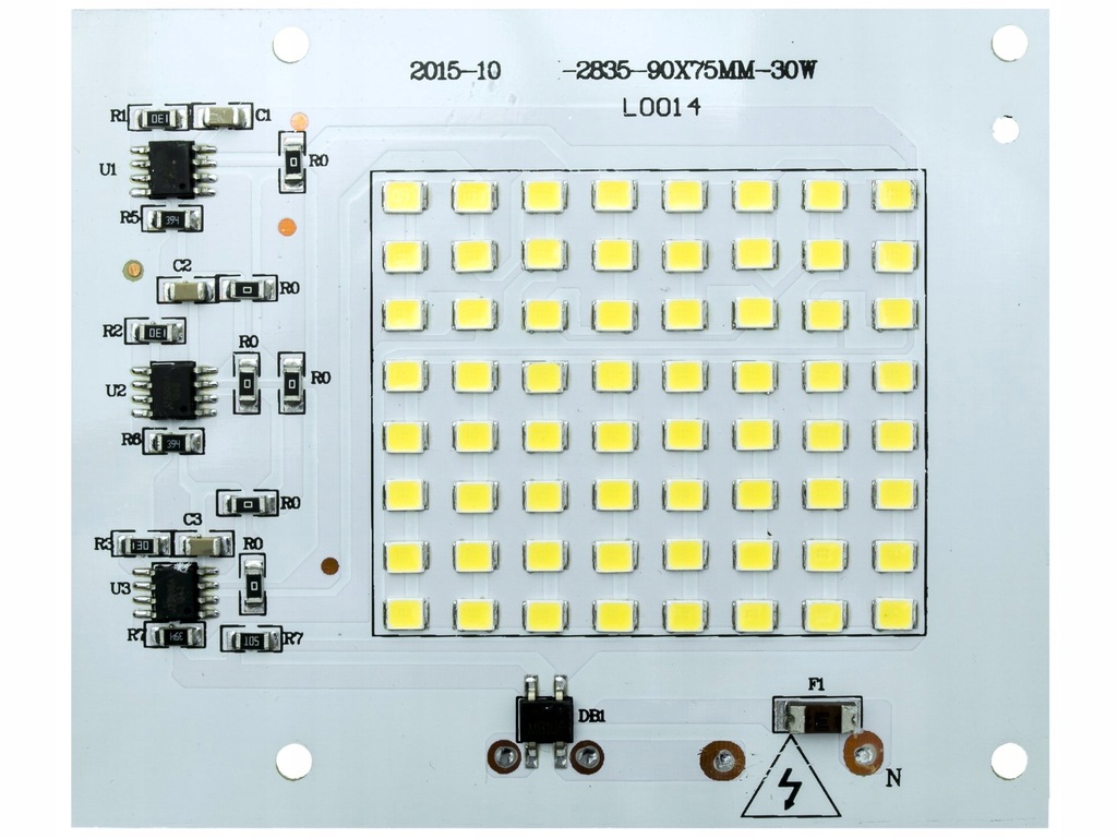MODUŁ LED 30W 2900lm BIAŁY 90x 75mm dioda pod 230V - 7304434613 ...