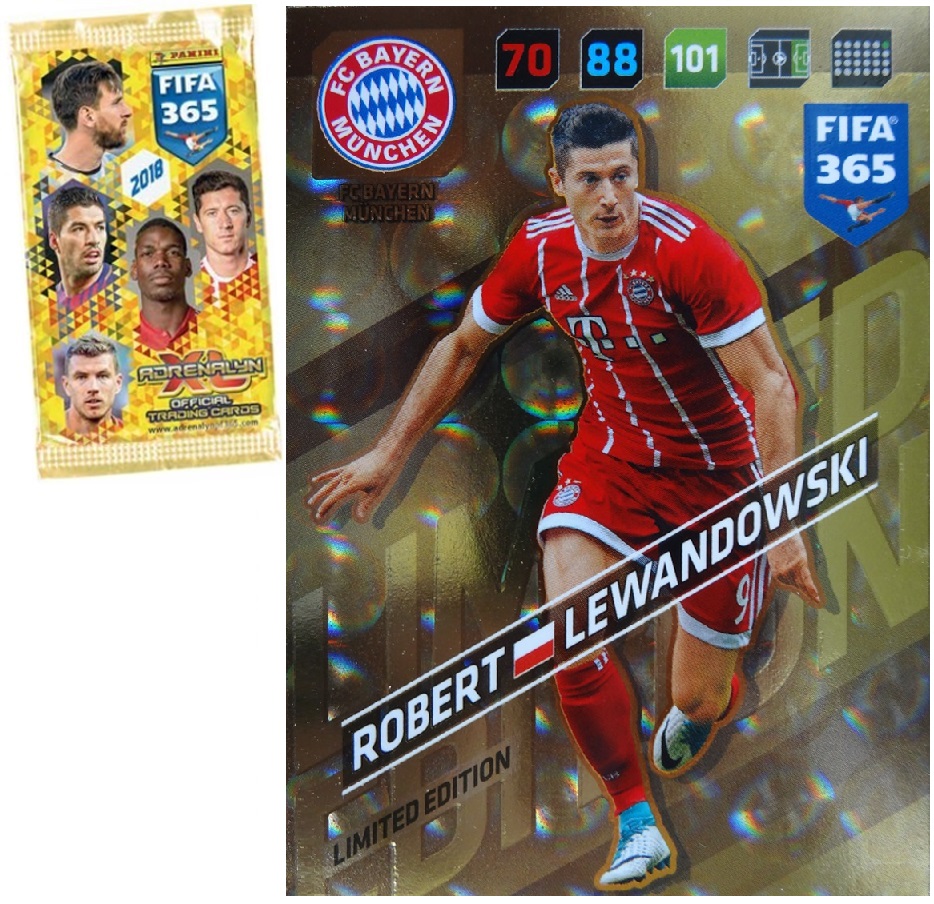 2018 FIFA 365 KARTY PIŁKARSKIE LIMITED LEWANDOWSKI - 7121837757 - oficjalne archiwum Allegro