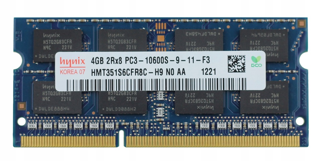 4GB 1333MHz DDR3 HYNIX 2Rx8 PC3-10600s 9-11-F3 FV - 7352415098 - oficjalne archiwum Allegro