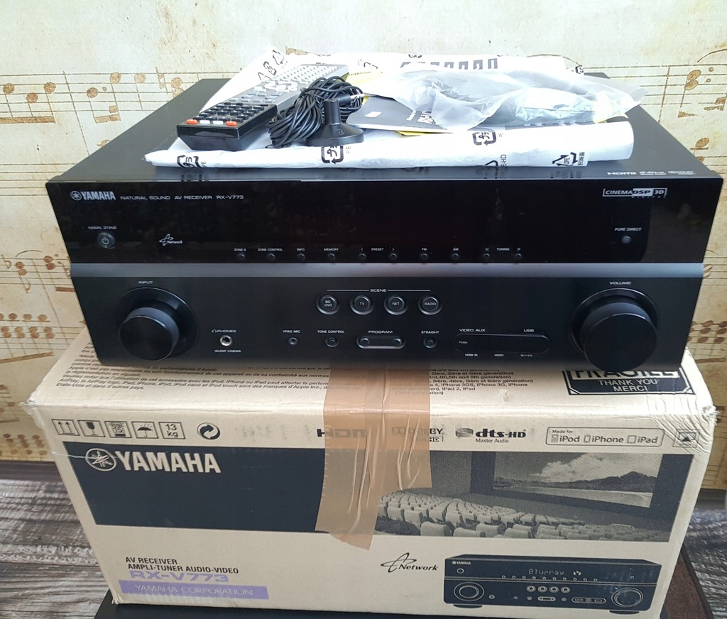 Yamaha RX-V773 /KOMPLET/ 4K USB FLAC NET instrPL - 7593992434 ...