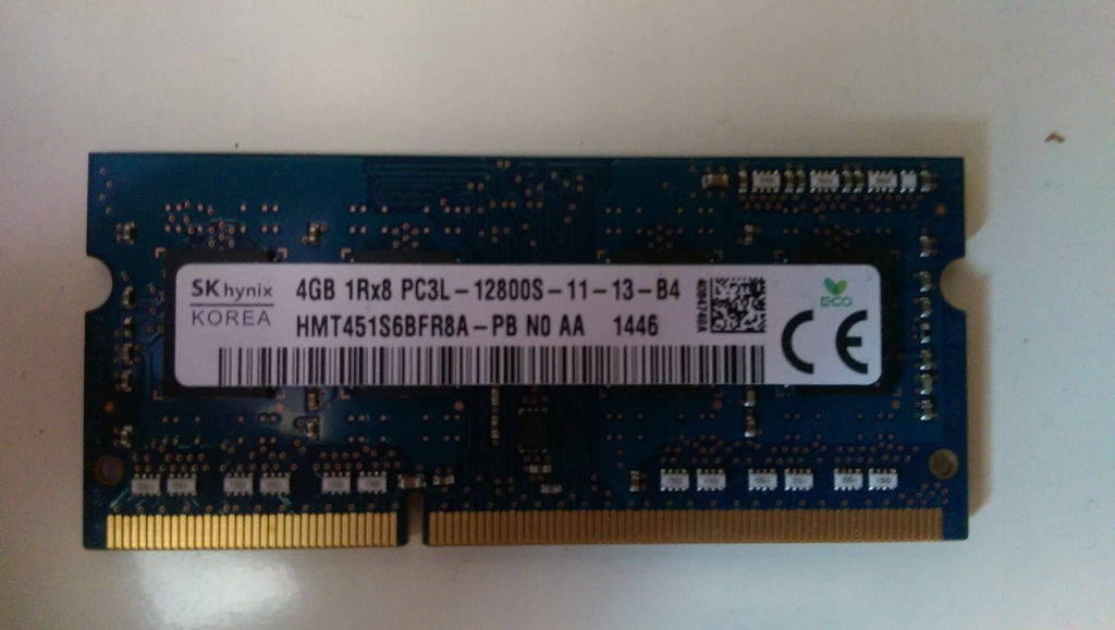RAM Hynix 4GB 1Rx8 PC3L- 12800S- 11- 13- B4 - 7467818046 - oficjalne archiwum Allegro