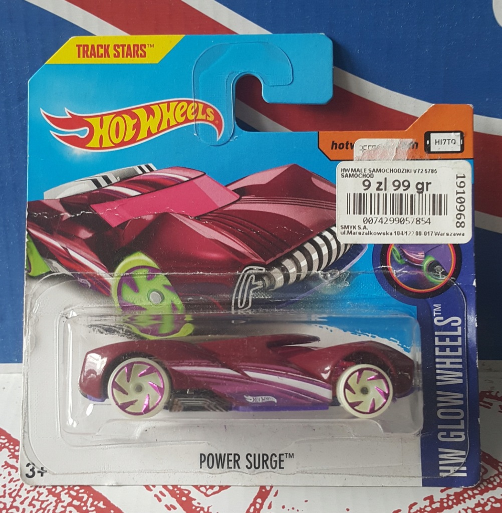 NOWE HOT WHEELS POWER SURGE GLOW WHEELS ŚWIĘCĄCE - 7641369283 ...