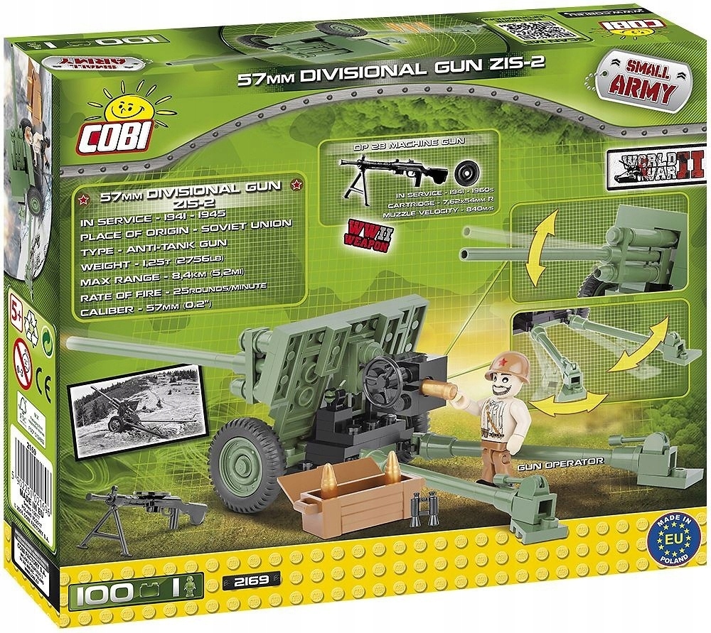 COBI ARMATA 57 MM DIVISIONAL GUN ZIS-2 2169 - 7553841341 - oficjalne ...