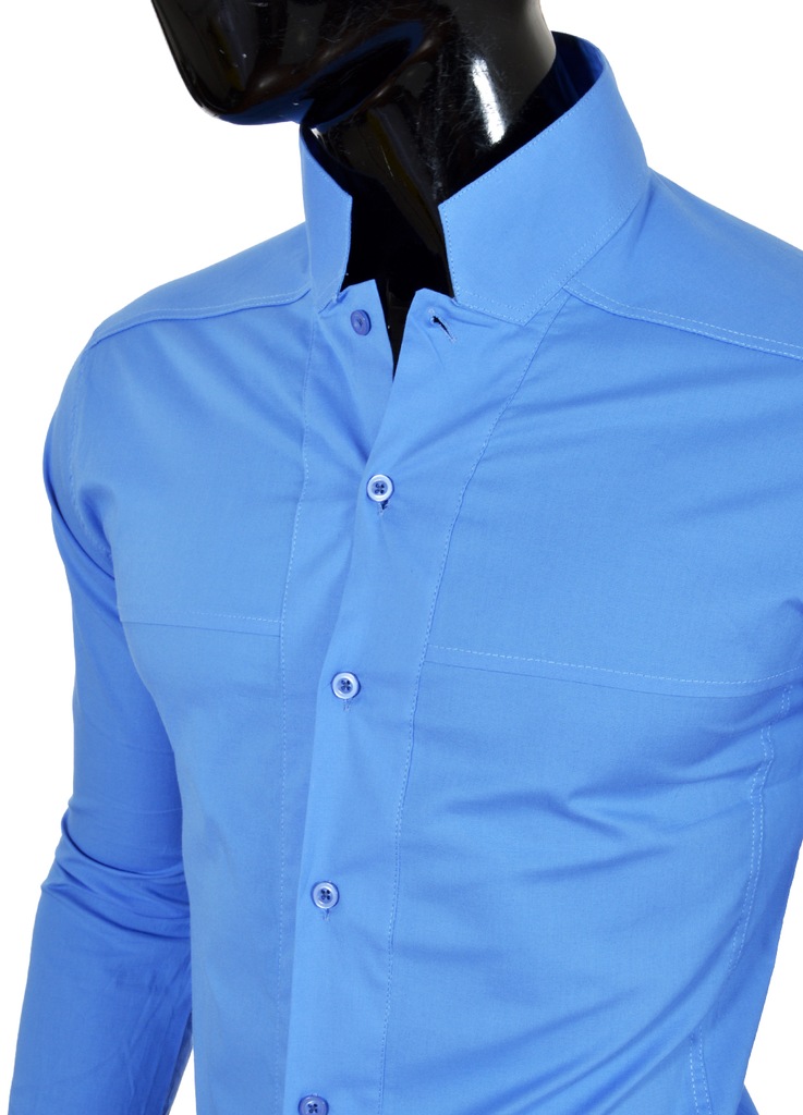 Stójka Koszula Męska Elegancka Slim Fit NOWOŚĆ - 6801328318 - oficjalne ... Stójka Koszula Męska Elegancka Slim Fit NOWOŚĆ - 6801328318 - oficjalne ...