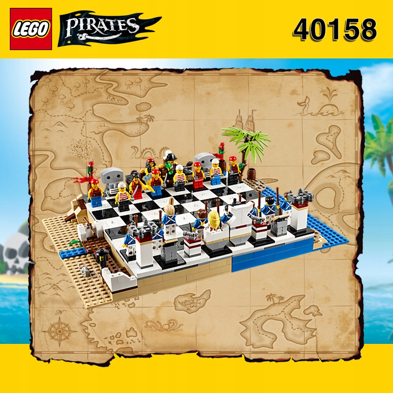 Lego 40158 Chess (Pirates) [2015] Szachy ! NOWY ! - 7723440843 ...