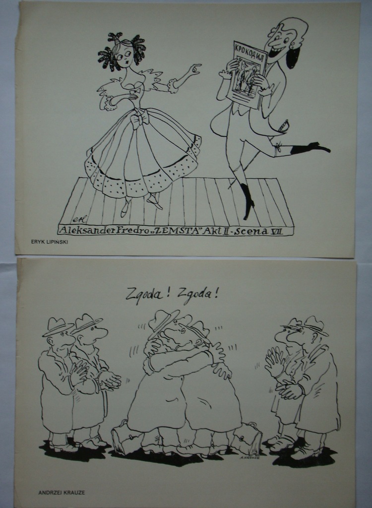 Aleksander Fredro Zemsta Teka rysunków - 7736971126 - oficjalne ...
