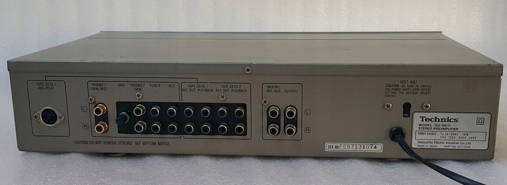PRZEDWZMACNIACZ TECHNICS SU-9011 MADE IN JAPAN - 7724852494 - oficjalne archiwum Allegro