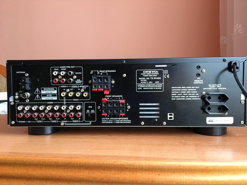 ONKYO TX-SV434 DOLBY PRO-LOGIC - 7077789660 - oficjalne archiwum Allegro ONKYO TX-SV434 DOLBY PRO-LOGIC - 7077789660 - oficjalne archiwum Allegro