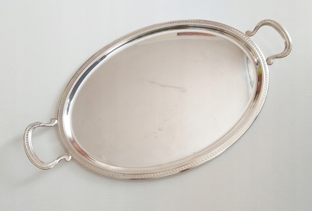 Srebrna taca z uchwytami, 808 g, próba 800 - 7712477857 - oficjalne ...