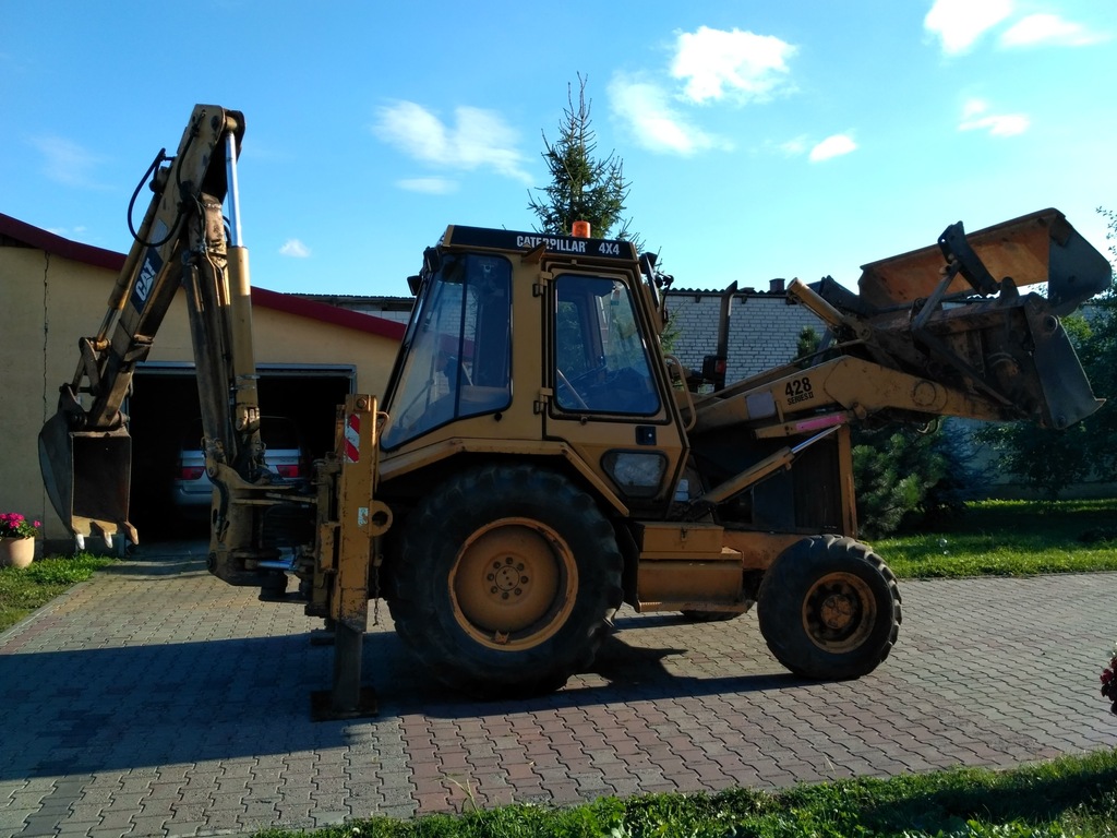 KOPARKO ŁADOWARKA CASE 580K 1991r CAT 428 jcb 3cx - 7513191667 ...