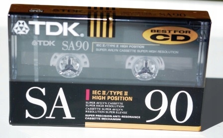 KASETA MAGNETOFONOWA CHROMOWA TDK SA-90 - 7549343958 - oficjalne archiwum Allegro