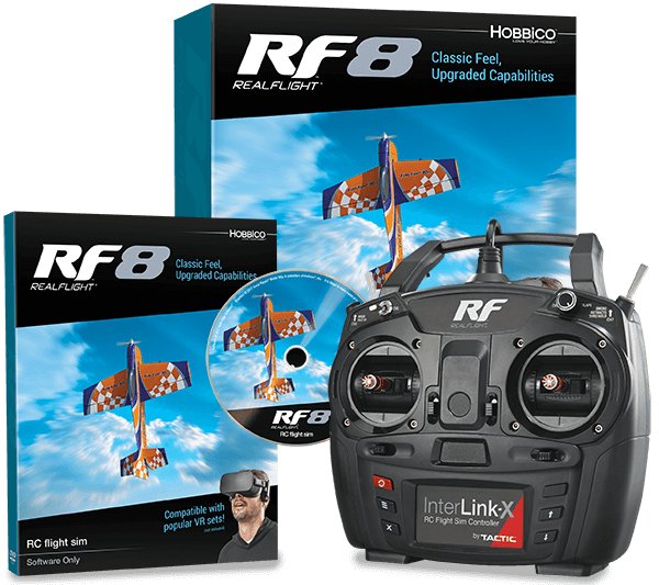 Symulator REALFLIGHT G8 + Kontroler Interlink-X - 7225093885 ...
