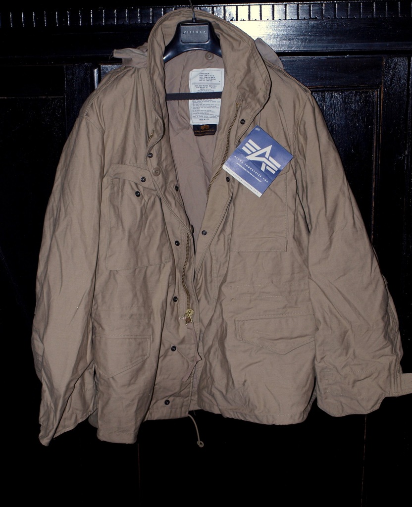 Kurtka Alpha Industries M65, XL, nowa, Made in USA - 7495461627 - oficjalne archiwum Allegro