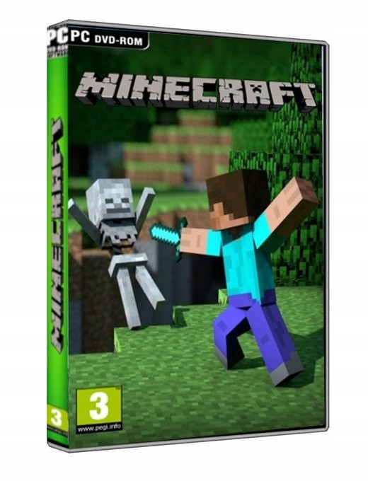 Minecraft premium GRA PC PUDEŁKO DVD GIFT CODE - 7414662183 - oficjalne ...