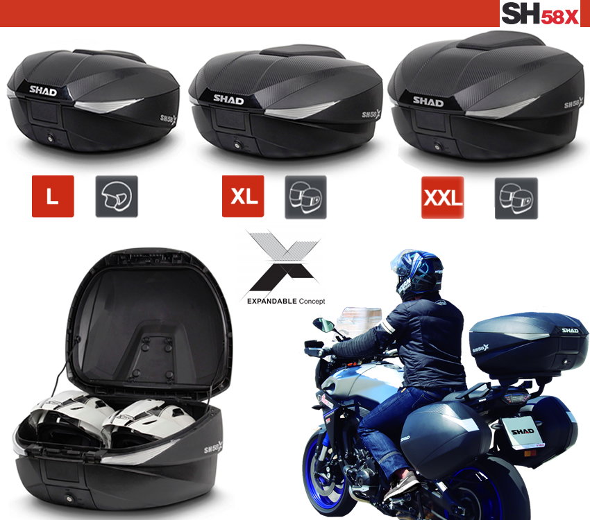 KUFER CENTRALNY SHAD SH58X CARBON FJR GTR BMW - 6817181335 - oficjalne archiwum Allegro