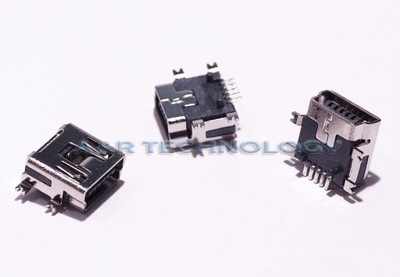 GNIAZDO MINI USB SMD 5 PIN KRÓTKIE GPS TOMTOM inne - 12298537635 ...
